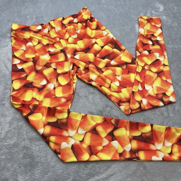 Modern Lux | Pants & Jumpsuits | Halloween Candy Corn Leggings Womens S ...